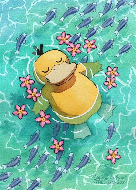 Effie Lealand Psyduck Nintendo Pokemon Relaxing Commentary