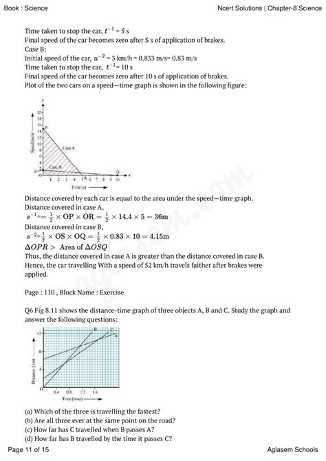 Ncert Solutions For Class 9 Science Chapter 7 Motion Pdf