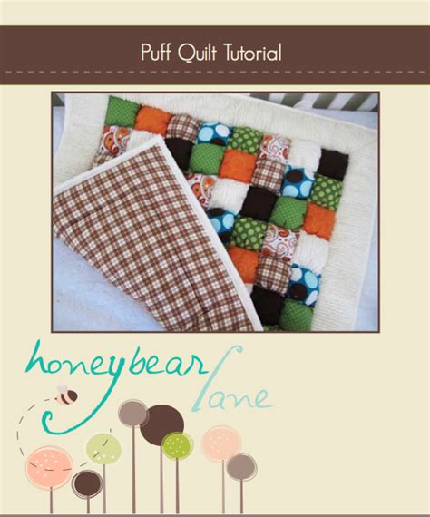 PUFF QUILT Tutorial Part 4 Back Binding Honeybear Lane PUFF QUILT Tutorial Part 4 Back Binding Honeybear Lane