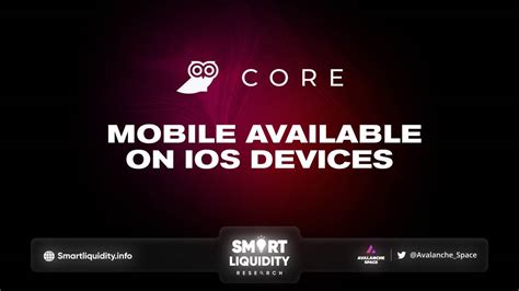 Core Mobile Available On Ios Devices