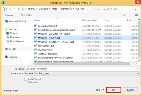 Fix The Outlook Data File Unknown Error 0x8000ffff