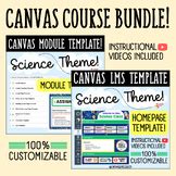 Canvas LMS Template HOMEPAGE BUTTONS BANNERS Science Editable