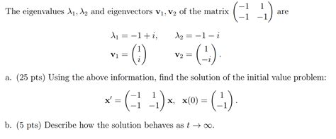 solved the eigenvalues 11 12 and eigenvectors v1 v2 of the