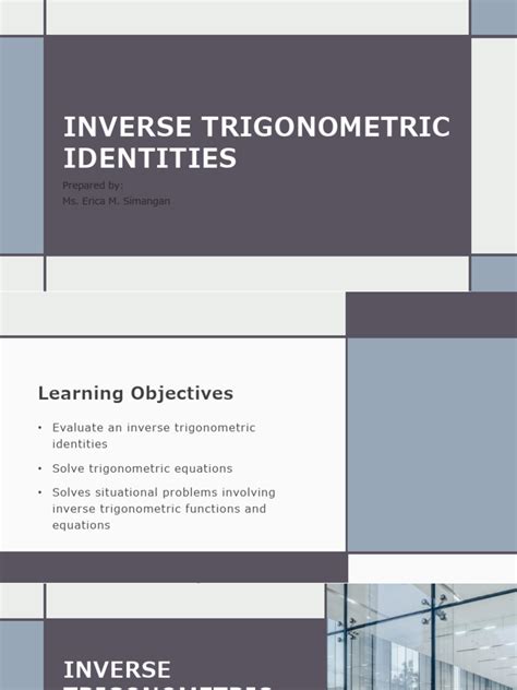Inverse Trigonometric Identities Pdf Trigonometric Functions Function Mathematics