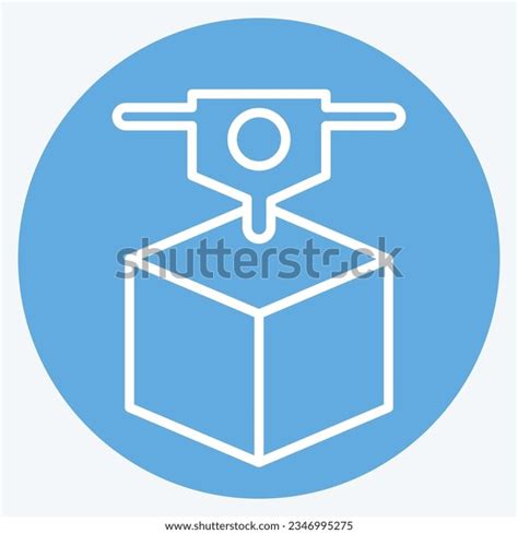 Icon 3d Printing Related 3d Visualization Stock Vector Royalty Free 2346995275 Shutterstock