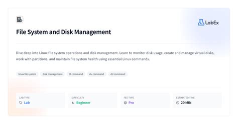 File System And Disk Management Labex