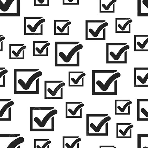 A Continuous Pattern Of Check Mark Buttons Signifying Business Approval