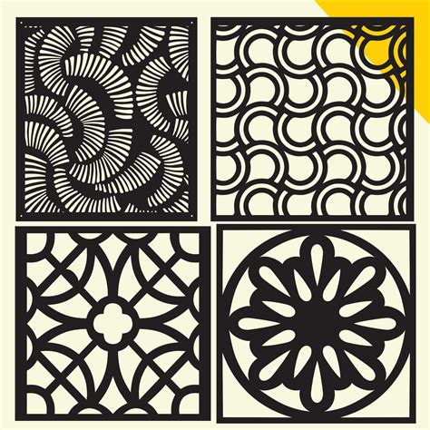 Big Laser Cut Decorative Wall Panel Pattern Set Jali Designacrylic And Cnc Machine Cutting