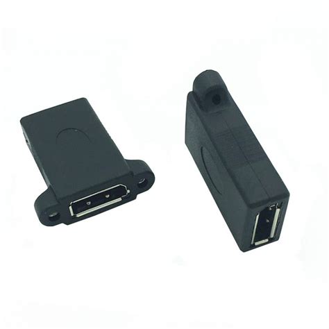 Panel Mount DisplayPort Female To DisplayPort Female Coupler Adapter