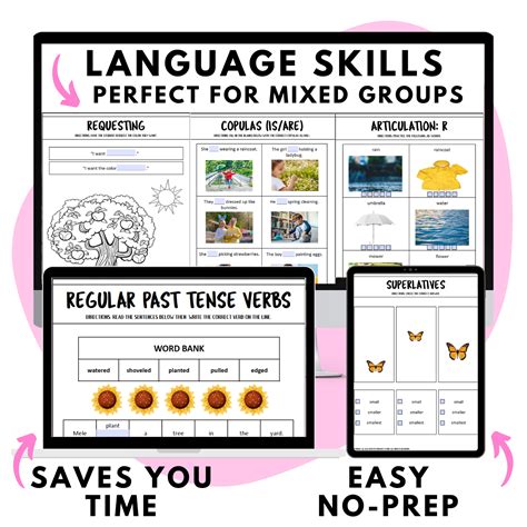 Spring Language Bundle Speech Therapy Store