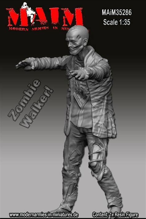 Zombie Wanderer 2 1 35 Scale Resin Model Kit Fields Of Glory Models