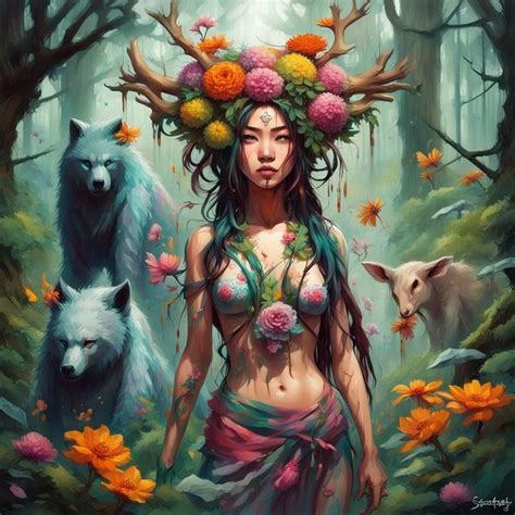 Generate Your Own Female Druid Images Druid Elements Of Art Unique