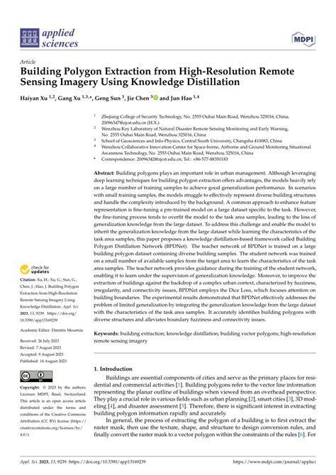 Pdf Building Polygon Extraction From High Resolution Remote Sensing Imagery Using Knowledge