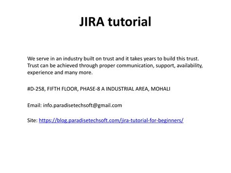 Ppt Jira Tutorial For Beginners Powerpoint Presentation Free