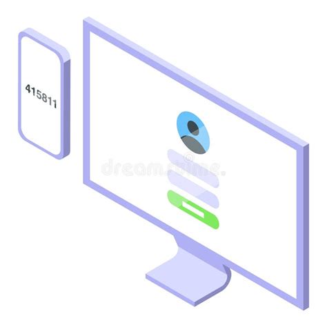 Two Factor Authentication Via Smartphone And Computer Ensuring Enhanced Security Stock