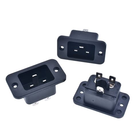 Pcs AC V A IEC C C Panel Mount Plug Vicedeal