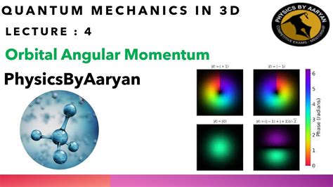 Tifr And Jest Lecture Series Part Ii Lecture 8 Orbital Angular