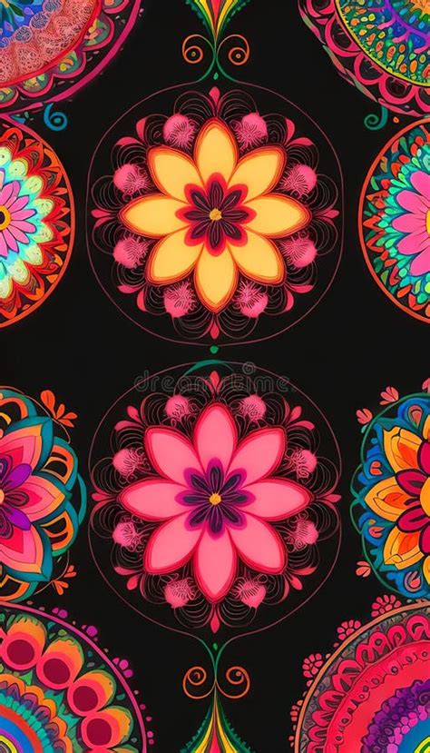 Abstract Floral Pattern A Free Flowing And Organic Pattern That Is Not