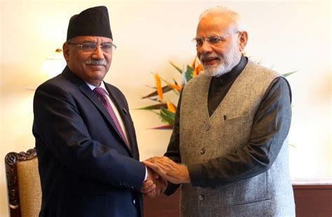 प्रधानमन्त्री दाहालको मोदीसंग भेटवार्ता