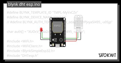Blynk Dht O Wokwi Esp32 Stm32 Arduino Simulator