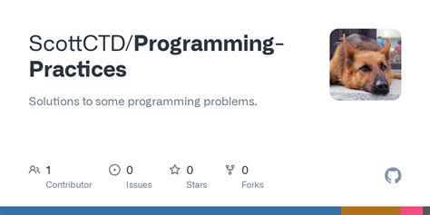 GitHub ScottCTD Programming Practices Solutions To Some Programming Problems