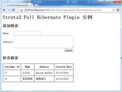 Struts2hibernate使用full Hibernate Plugin集成 Struts2教程 · Tutorialspoint