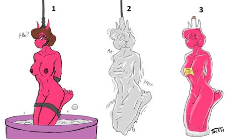 Rule 34 Asphyxiation Bad End Bondage Bondage Bound Breasts Breath Play Brown Hair Bubbling