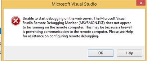 Net Unable To Start Debugging On Web Server Stack Overflow