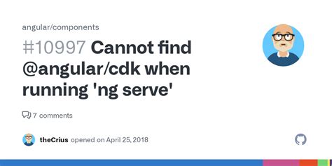 Cannot Find Angular Cdk When Running Ng Serve Issue 10997