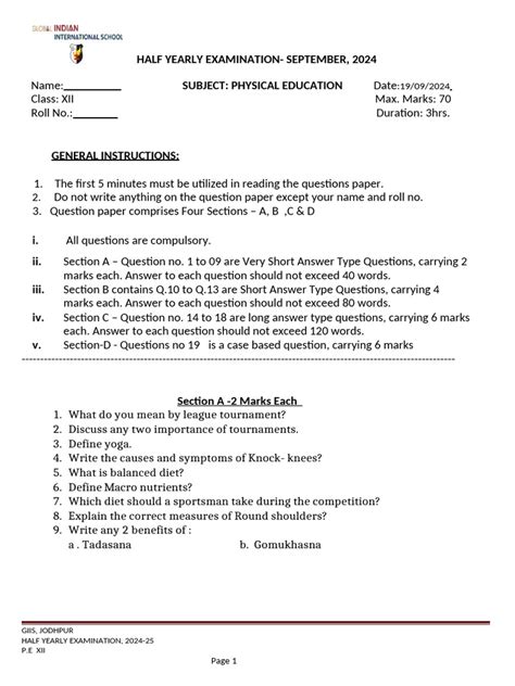 Class 12 Pe Hy Paper Pdf