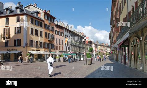 Buildings In Downtown Chambery Savoy Eastern France The Old Town Place Saint Leger Square