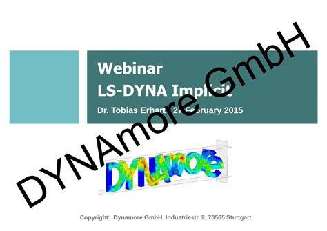Pdf Webinar Dynamore Ls Dyna Implicit Dokumen Tips