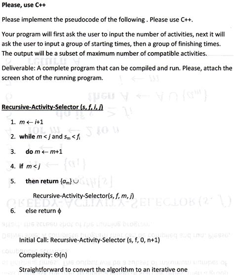 Implement The Pseudocode Of The Following Please Use