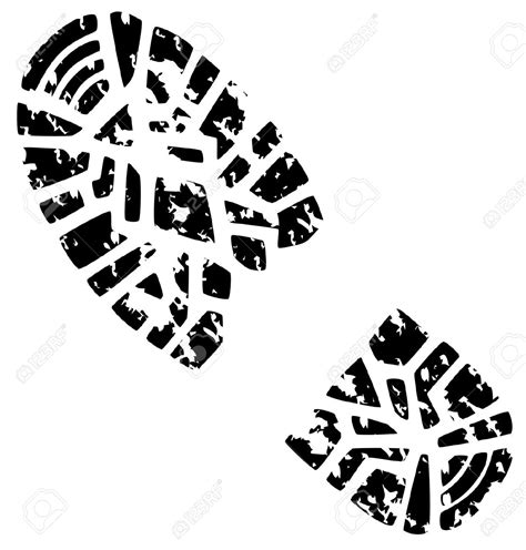 Boot Print Vector At Collection Of Boot Print Vector Free For Personal Use