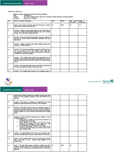 Decision Log Template Doc10 Pdf