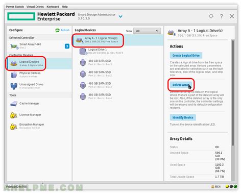 Review Of Smart Array P440 On A Server HP ProLiant DL160 Gen9 Using ILO
