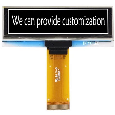 Pin Connector Type OLED Display Screen With Inch Size And White Color OLED Display And