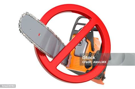 전기톱으로 금지 표지판 3d 렌더링 사슬톱에 대한 스톡 사진 및 기타 이미지 사슬톱 일러스트레이션 0명 Istock