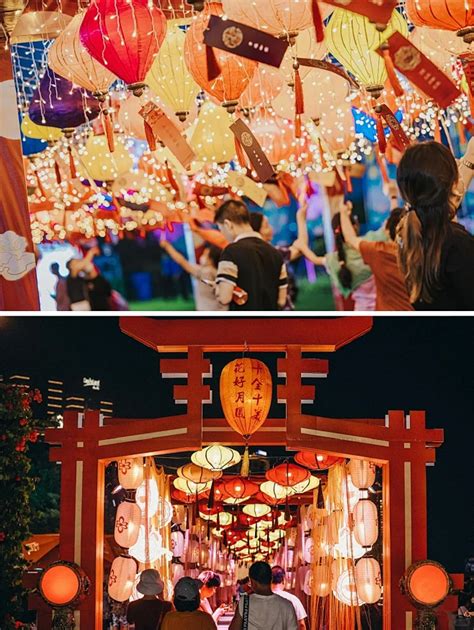 新派国风主题灯笼长廊｜中秋灯谜会打卡点