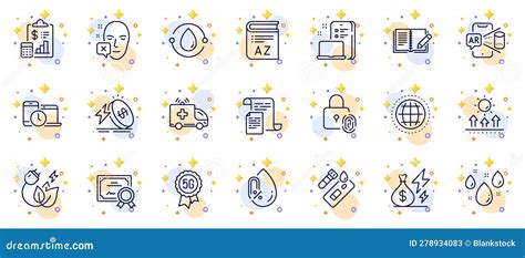 Outline Set Of 5g Technology Face Declined And Report Line Icons For