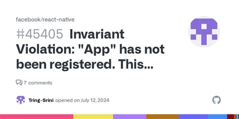Invariant Violation App Has Not Been Registered This Can Happen If