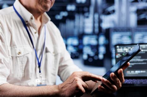 Premium Photo Octogenarian It Programmer Coding In High Tech Data