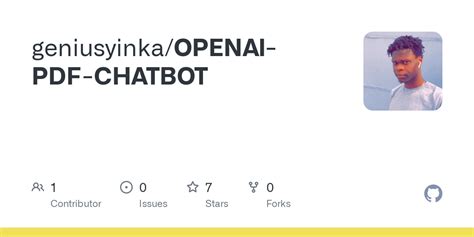 github geniusyinka openai pdf chatbot