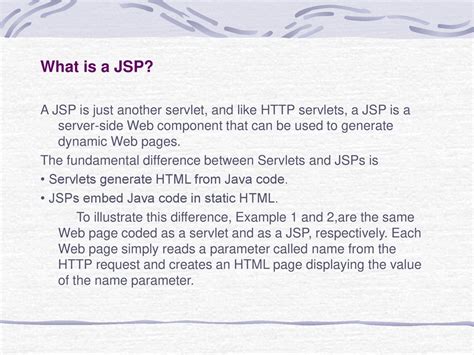 java server pages ppt download