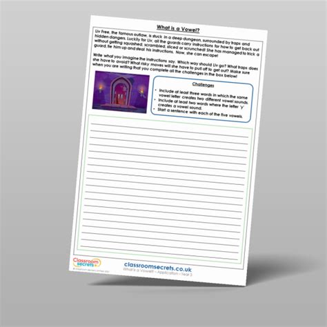 Year 3 What Is A Vowel Application Resource Classroom Secrets