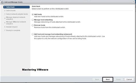 Add Hosts To Vsphere Distributed Switch Mastering Vmware