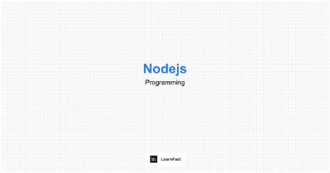 How To Learn Nodejs Complete 2025 Guide Learnfast