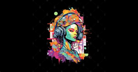 Cyberpunk Girl Girl Sticker Teepublic