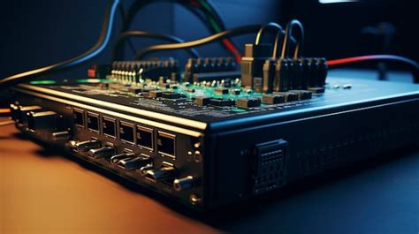 Premium Photo A Photo Of A Computer Network Switch