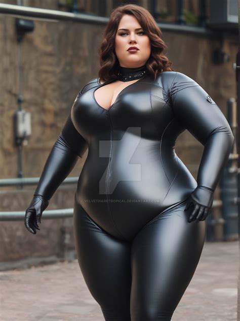 Dominatrix Woman Lady Babe Fat Model Latex Lingeri By